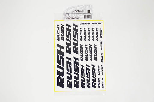 Rush Logo Stiker White & black RU0431 – RCPASSION